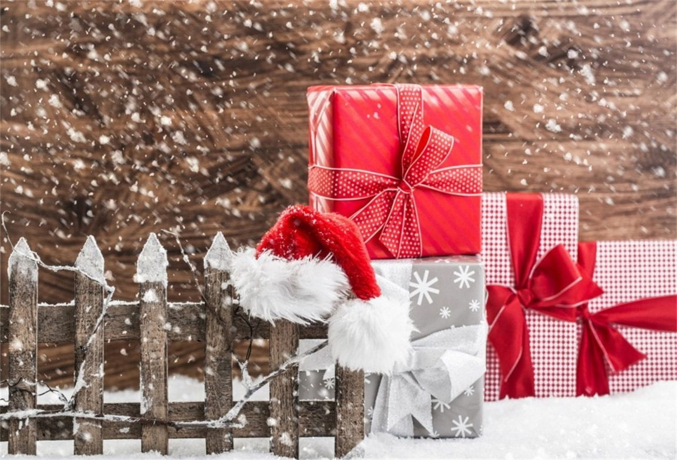 HelloDecor 7x5ft Snowflake Christmas Gift Photography Background ...