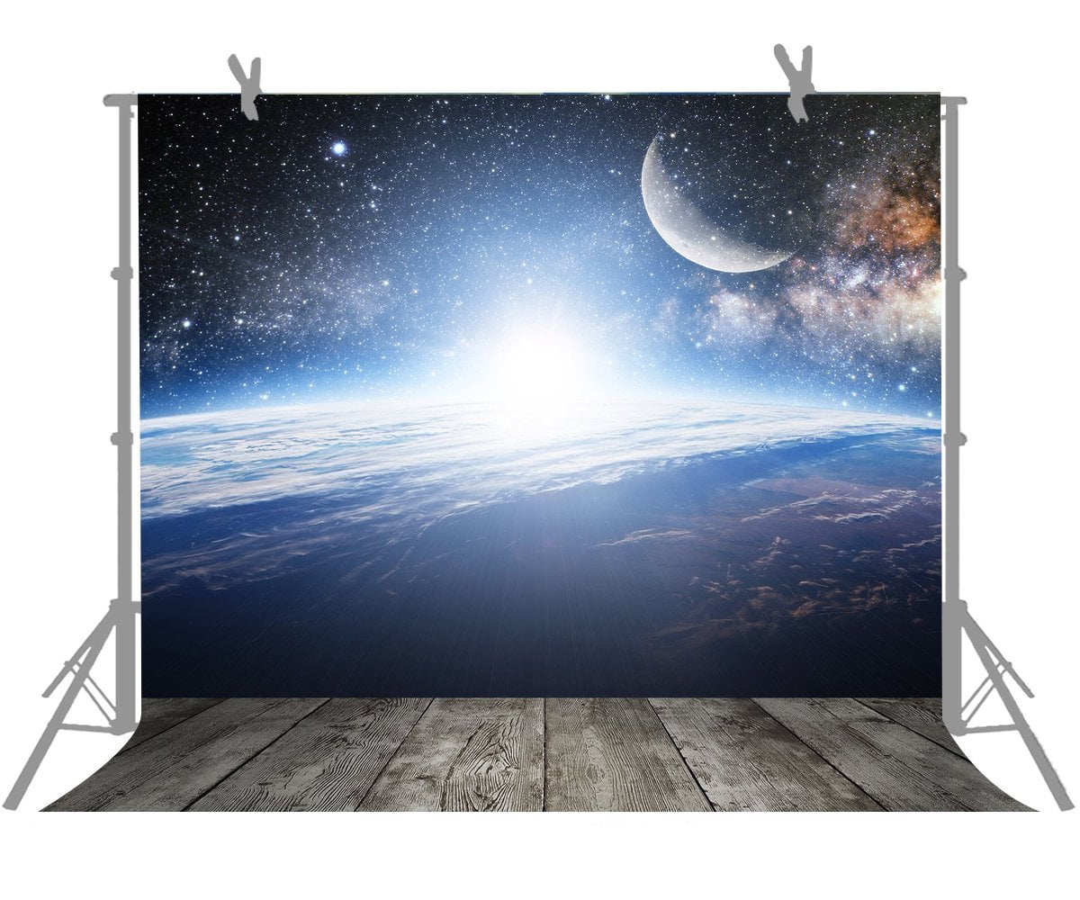HelloDecor 7x5ft Universe Bright Stars Photography Backdrop Space Theme ...