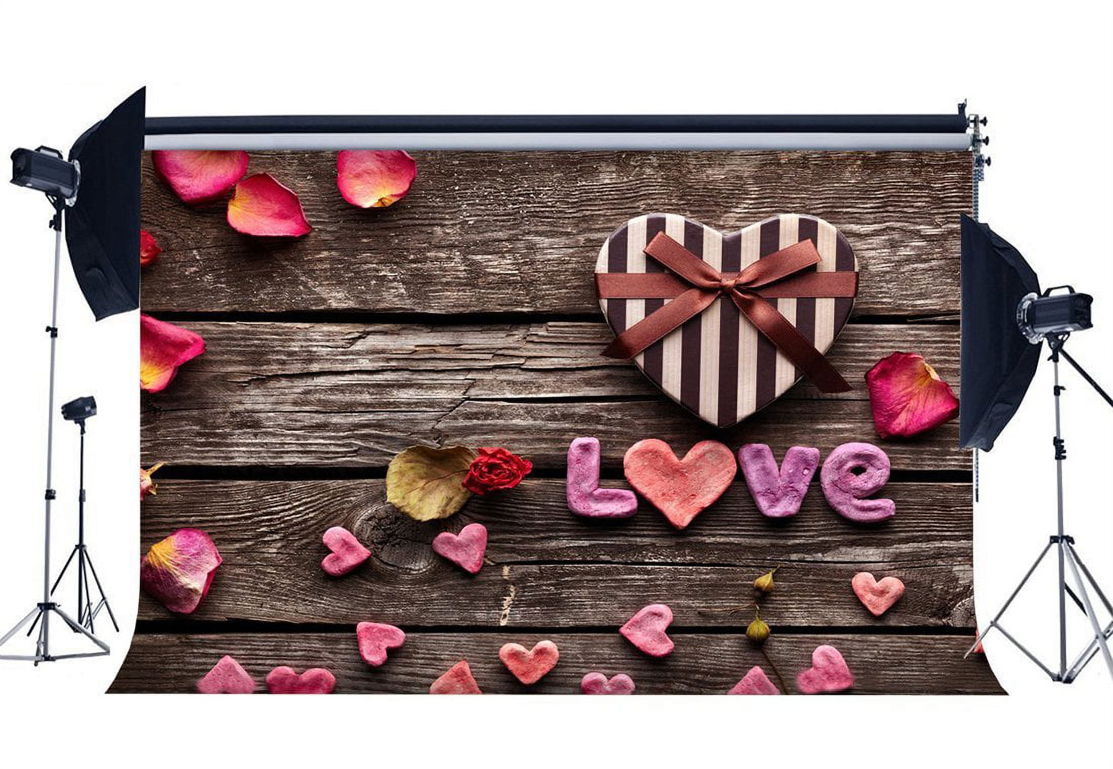 HelloDecor 7x5ft Valentine's Day Backdrop Sweet Hearts Background Gift ...