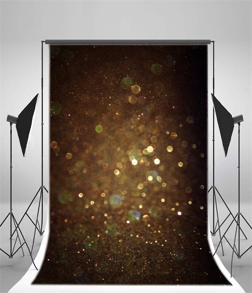 HelloDecor Bokeh Backdrop 5x7ft Photography Background Sparkling Dots Speckle Spots Photo Video ...
