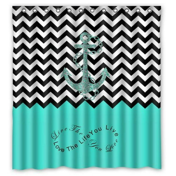 HelloDecor Infinity Chevron Zigzag with Nautical Anchor Infinity Live ...