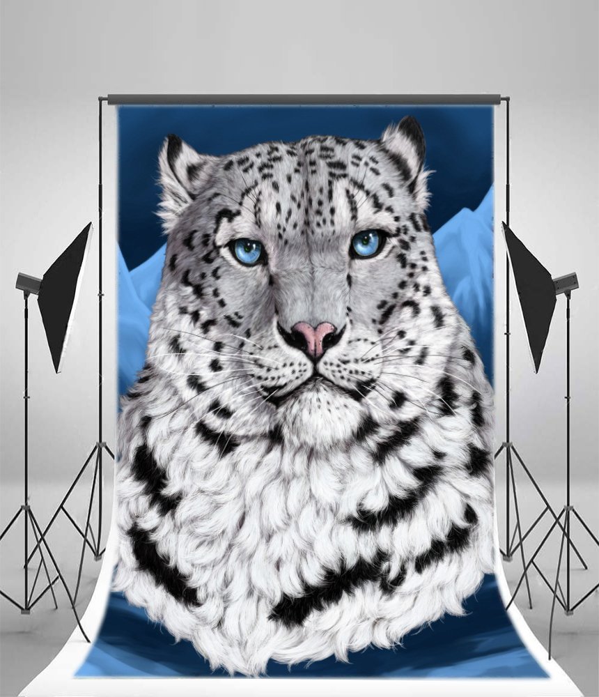 HelloDecor Leopard Backdrop 5x7ft Photography Background Wild Animal ...
