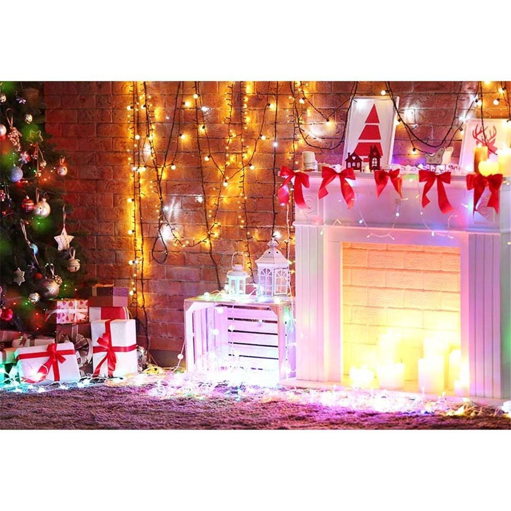 HelloDecor Photo Backdrop Yellow Indoor 7x5ft Christmas Photo ...