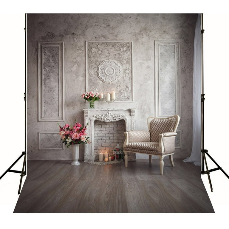 studio room gray background