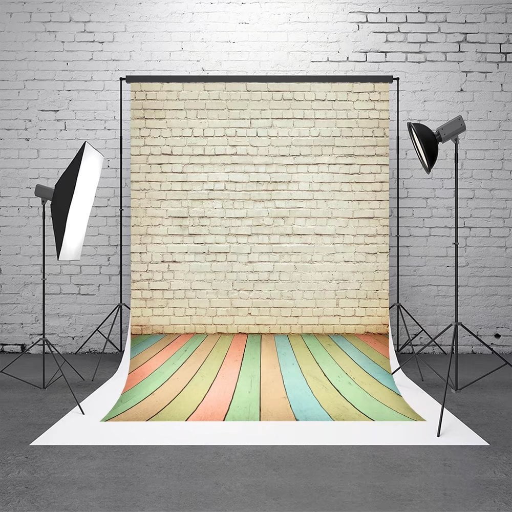 HelloDecor 5X7ft Brick Wall Photography Backdrop Photo Studios ...
