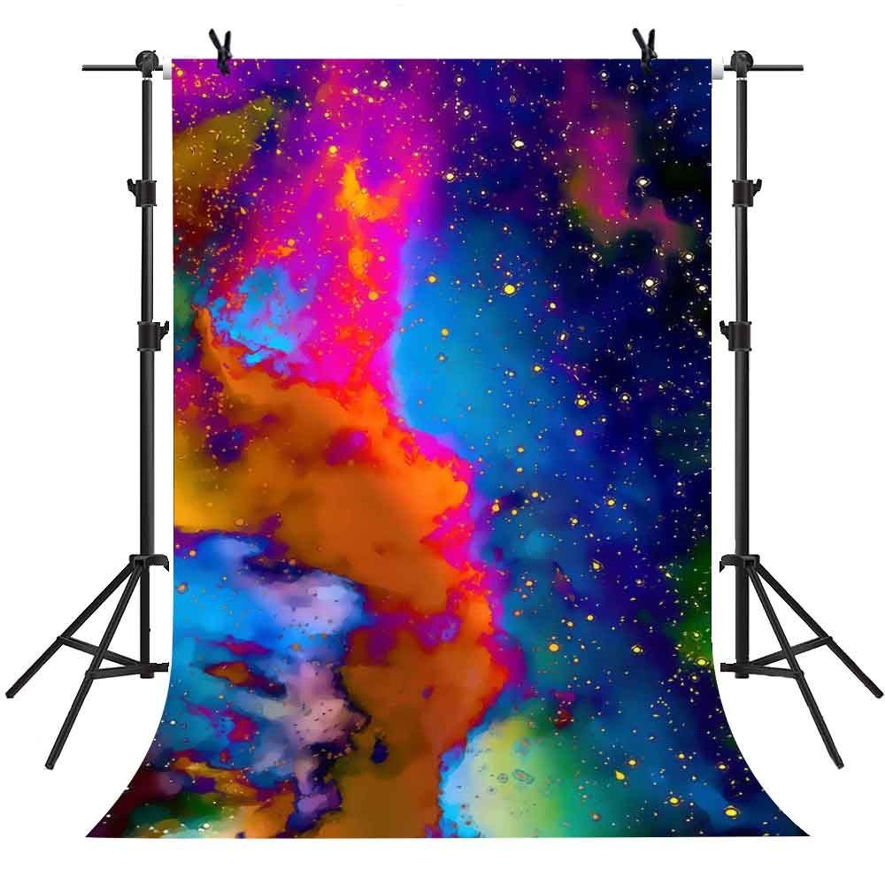 HelloDecor 5x7Ft Colourful Theme Backdrop Starry Sky Fashion Style ...