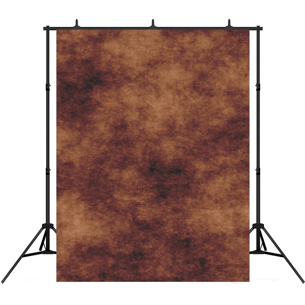 HelloDecor 5x7ft Abstract Photo Backdrops Retro Solid Brown Background ...