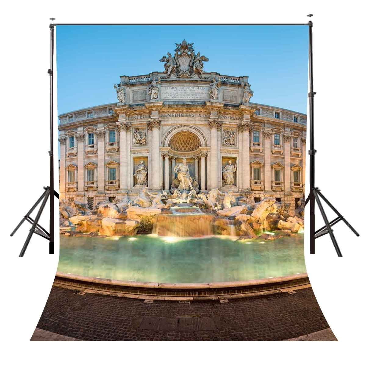 HelloDecor 5x7ft Ancient European Style Architecture Backdrop Beautiful ...