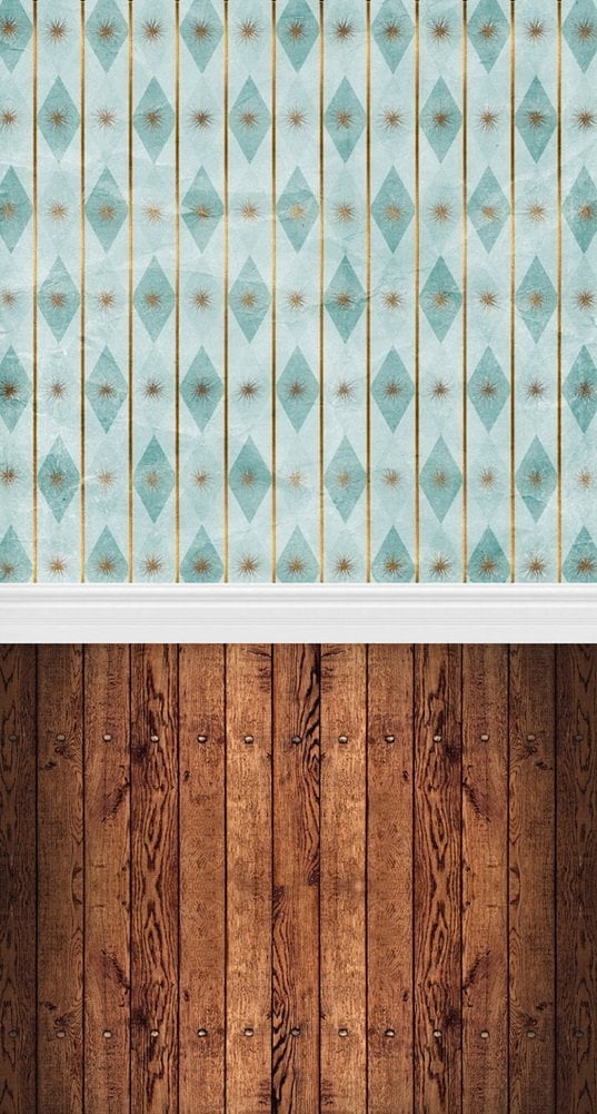 HelloDecor 5x7ft Blue Diamonds Shape Patterns Children Photography ...