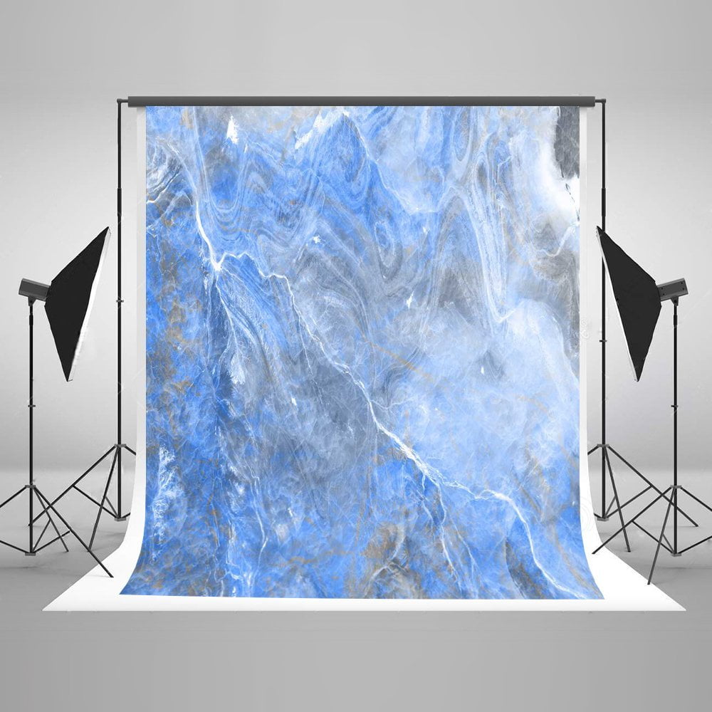 HelloDecor 5x7ft Blue Photography Backdrop for Photography Retro ...