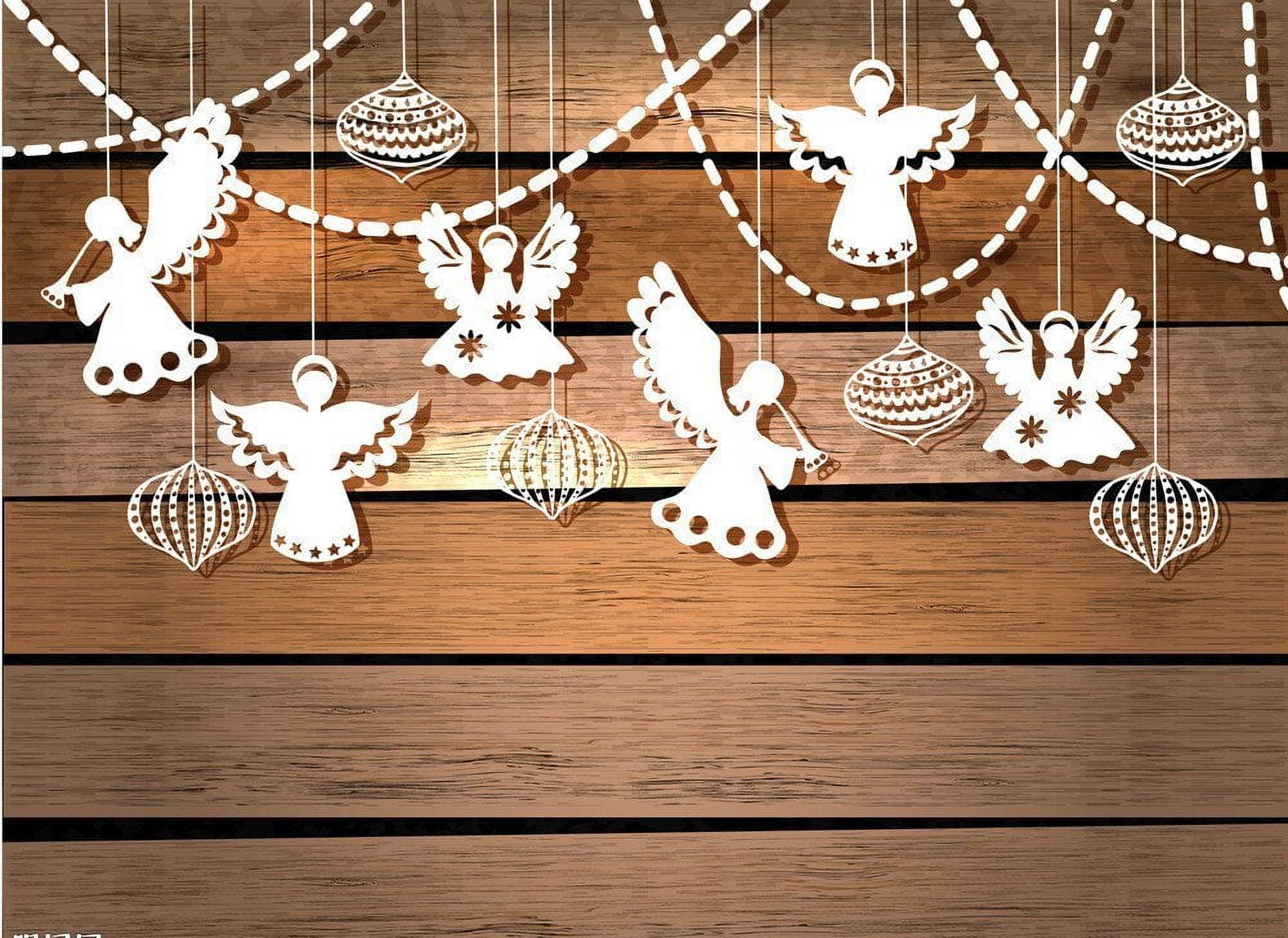 HelloDecor 5x7ft Christmas Paper-cut Photo Backdrops Christmas ...