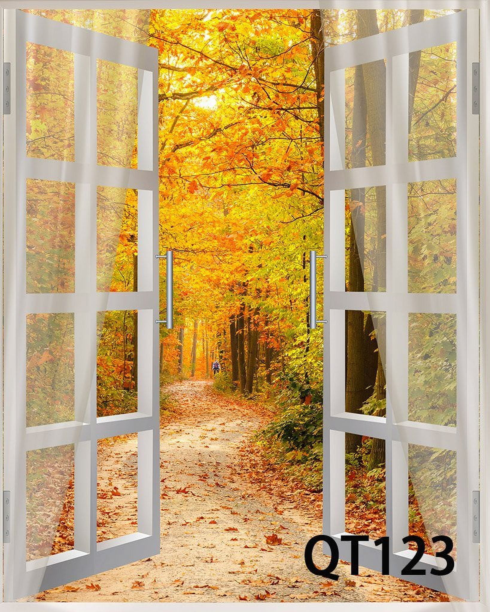 HelloDecor 5x7ft Golden Forest Fall Photo Backdrops Photography ...