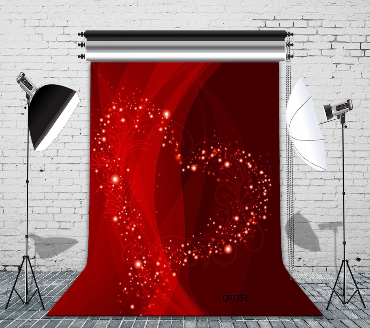 HelloDecor 5x7ft Happy Valentine's Day Photo Backdrops Studio Love ...