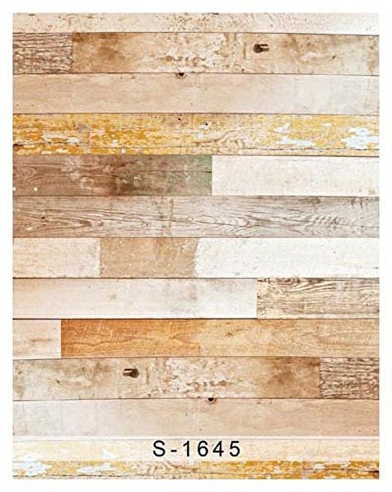 HelloDecor 5x7ft Horizontal Wide Wood Wall Floor Photography Studio ...