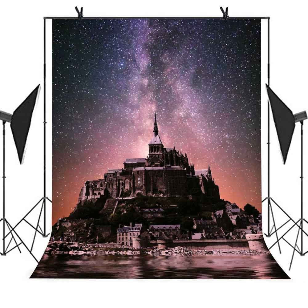 HelloDecor 5x7ft Magic Castle Backdrop Vintage Style Castle River ...