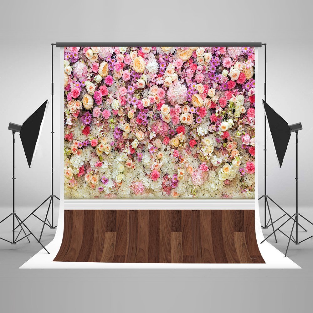 HelloDecor 5x7ft Mother's Day Photography Background Colorful Flower ...