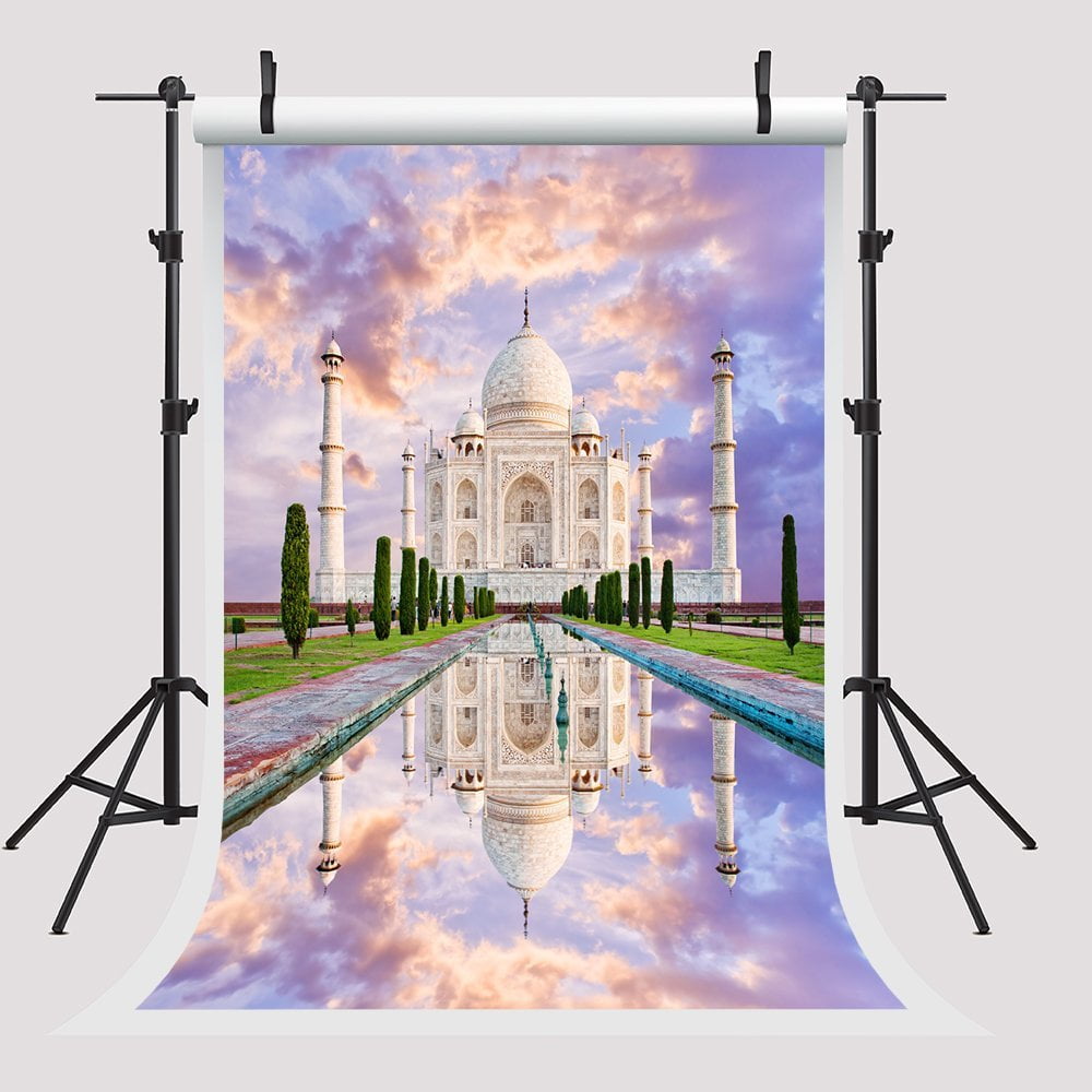 HelloDecor 5x7ft Nature Scenery Photography Backdrops White Castle ...