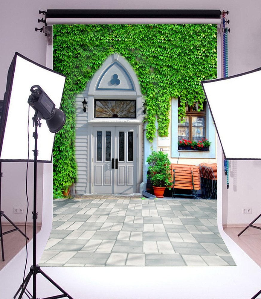 HelloDecor 5x7ft Photography Backdrop Beautiful Outdoor Street Scene ...