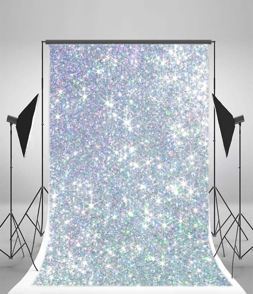 Hellodecor 5x7ft Photography Backdrop Bokeh Halos Glitter Sequins