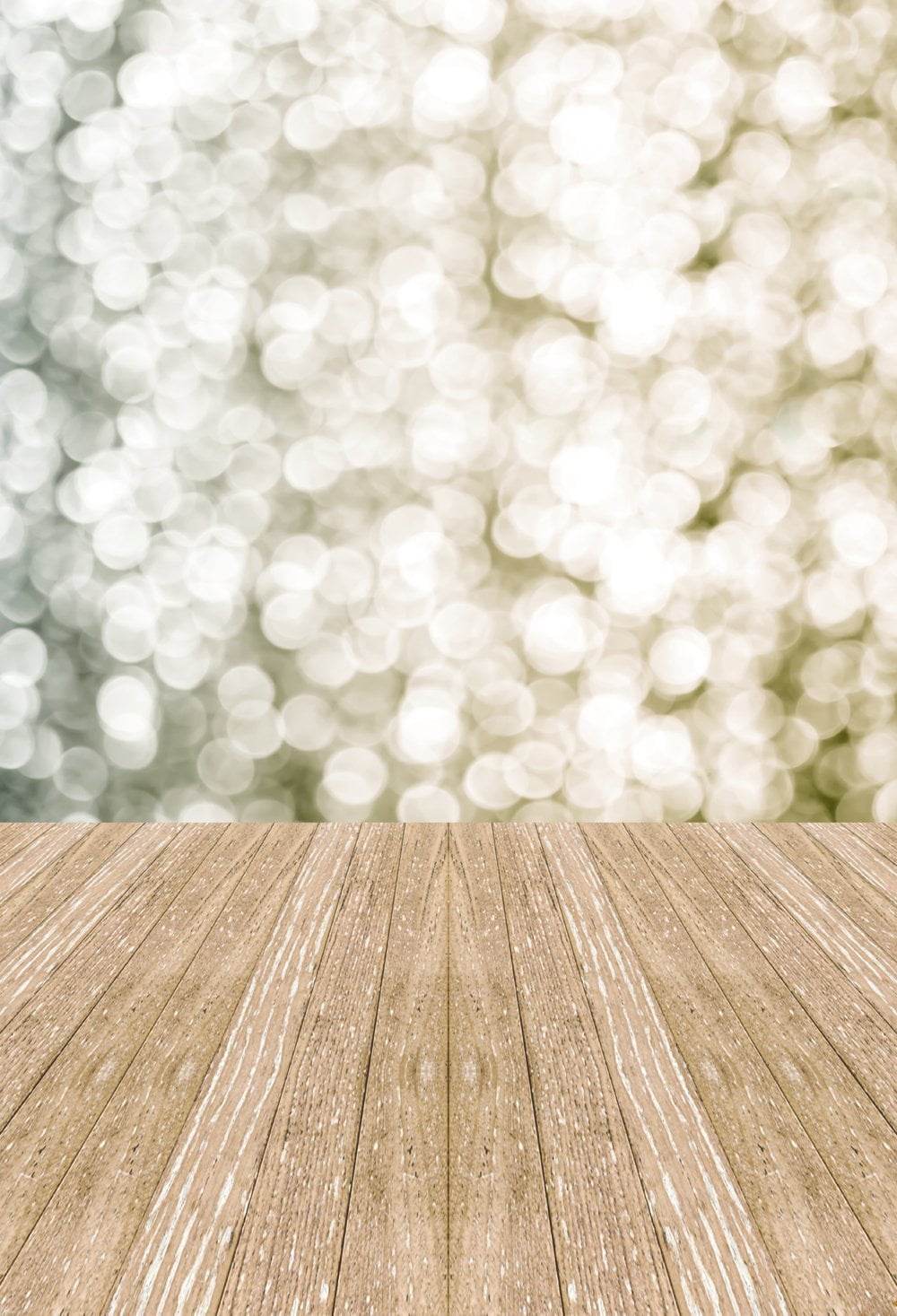 HelloDecor 5x7ft Photography Backdrop Paper Light Glitter Bokeh Background for Photo Studio ...