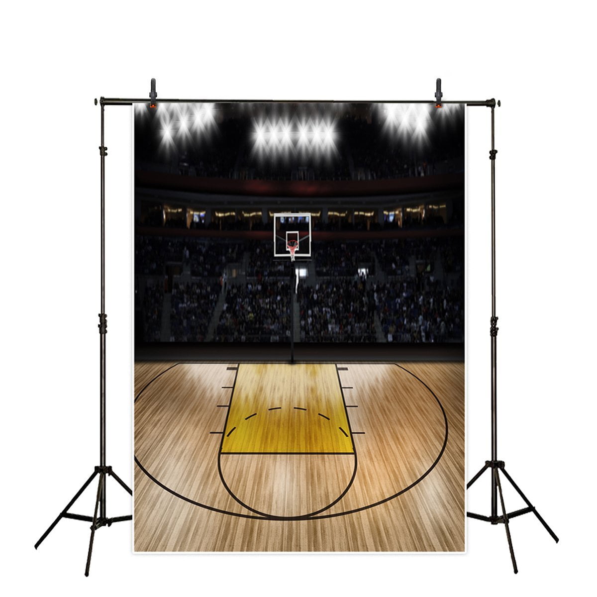 HelloDecor 5x7ft Photography Backdrop Sports Basketball Court ...