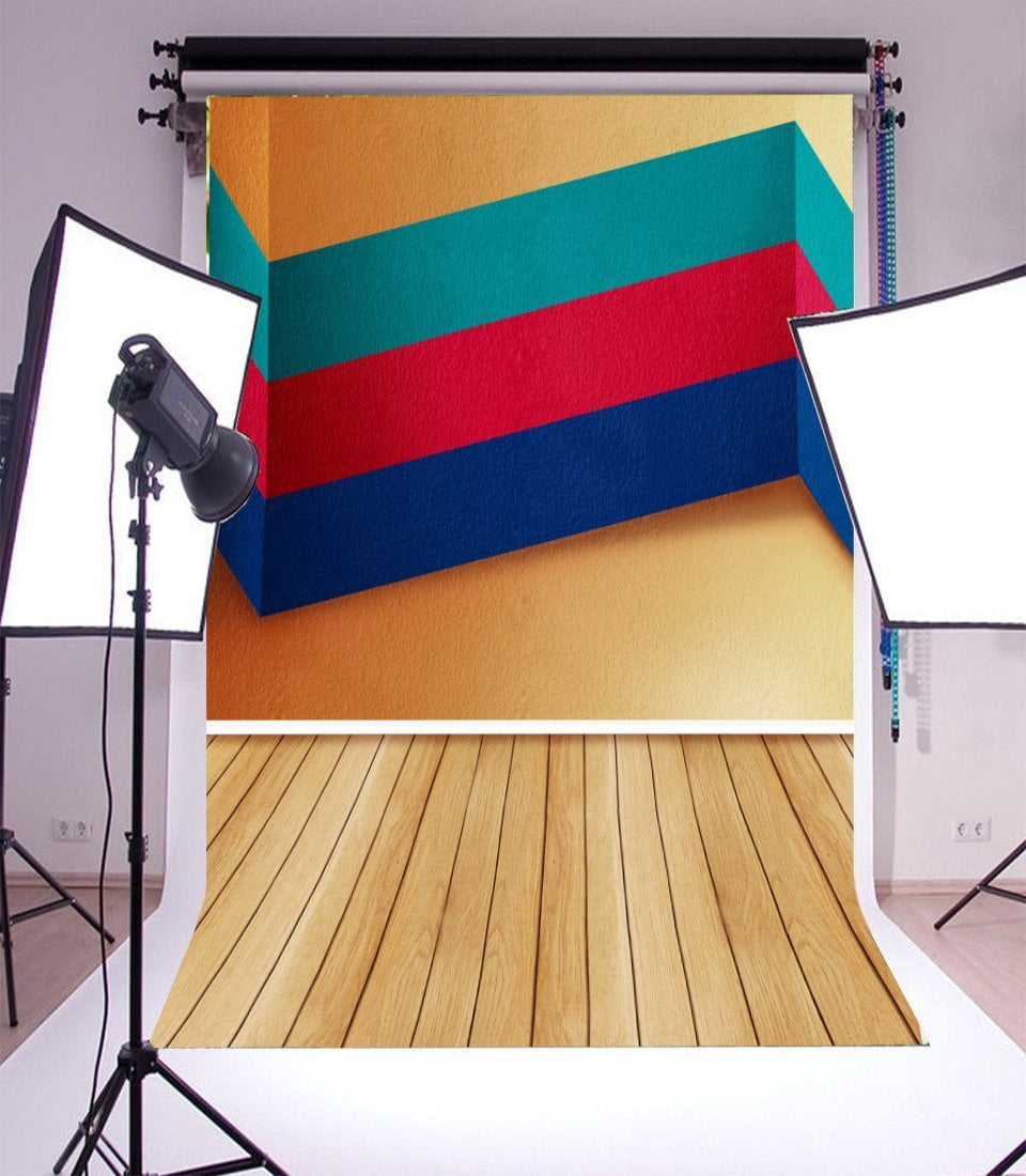 HelloDecor 5x7ft Photography Background Clorful Geometric Pattern ...