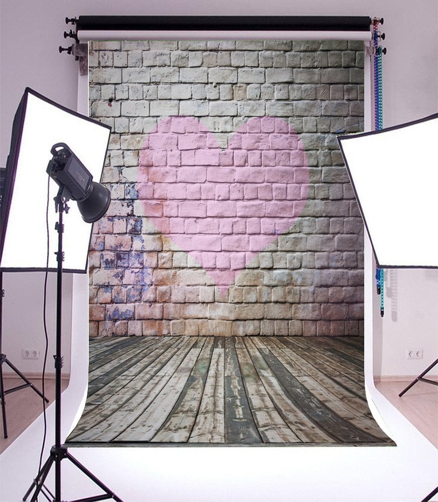 HelloDecor 5x7ft Photography Background Shabby Vintage Brick Wall ...