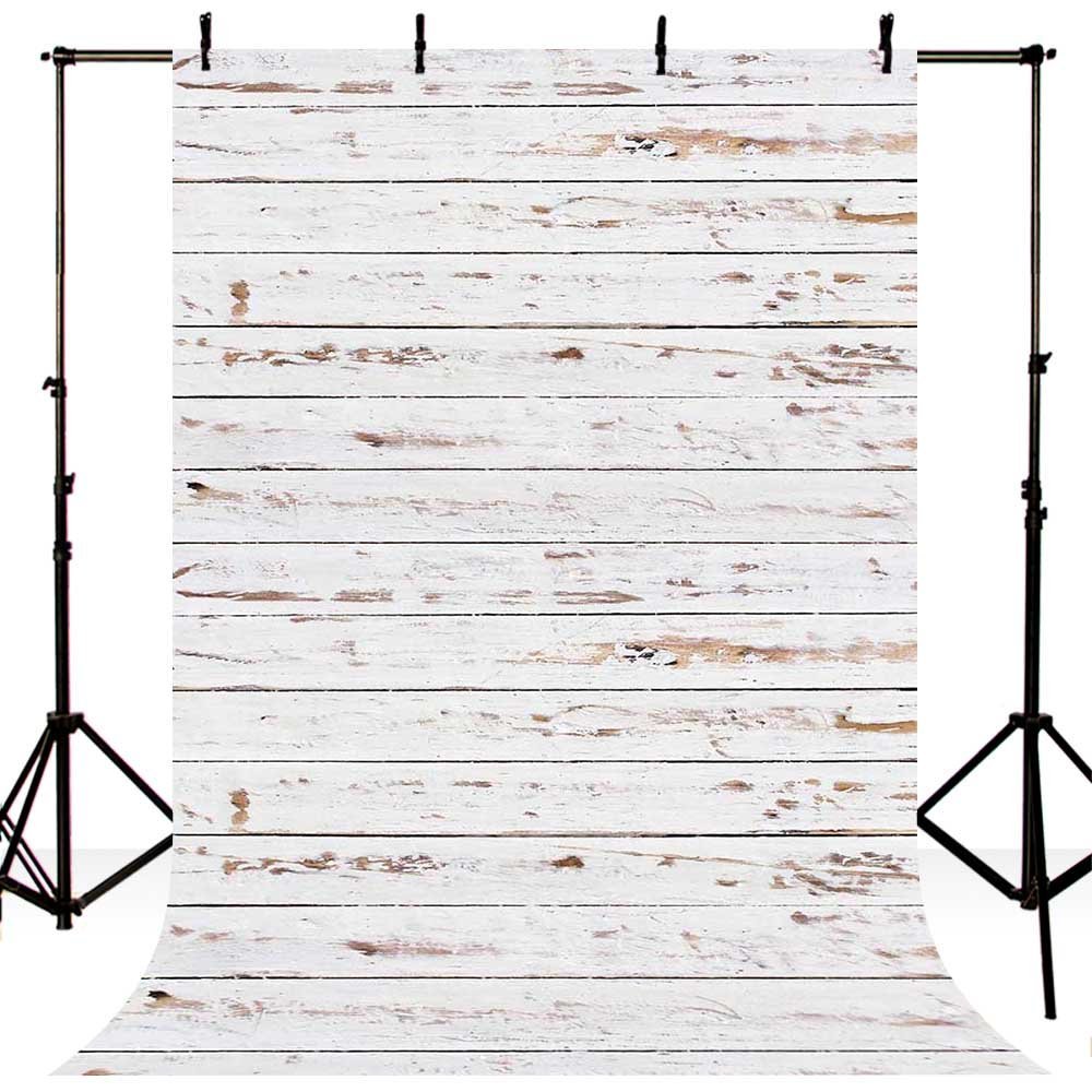 HelloDecor 5x7ft Photography Backgrounds Light Wood Floor Photo ...