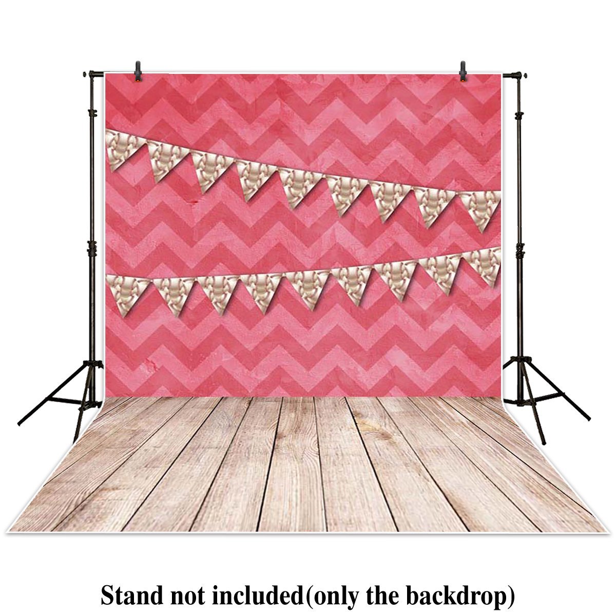 HelloDecor 5x7ft Photography backdrops background Red striped wall ...