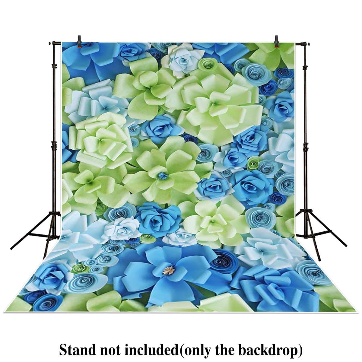 HelloDecor 5x7ft Photography backdrops background handmade blue green ...