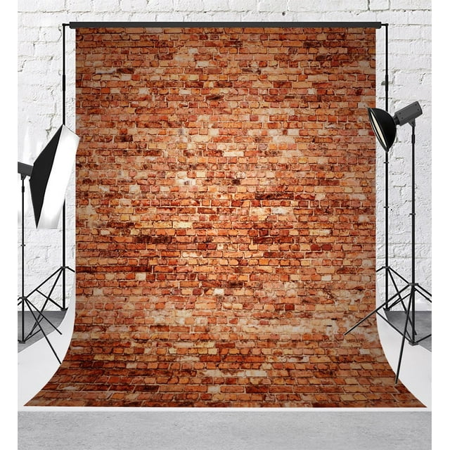 HelloDecor 5x7ft Red Brick Wall Backdrops for Photography Vintage ...