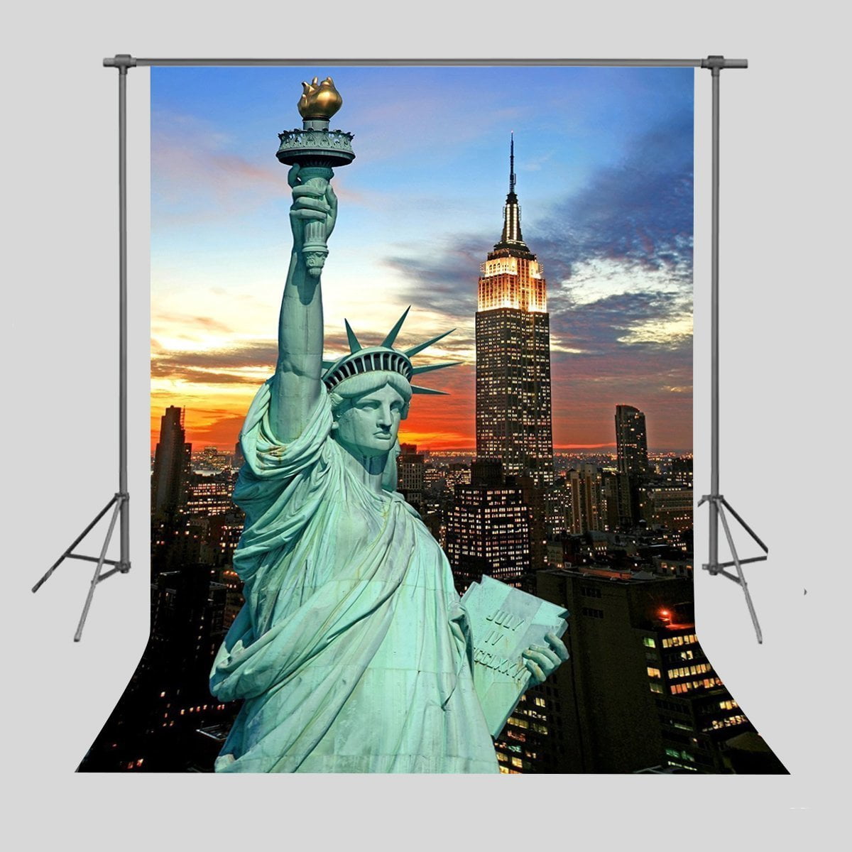 HelloDecor 5x7ft Statue of Liberty Photography Backdrop Props American ...