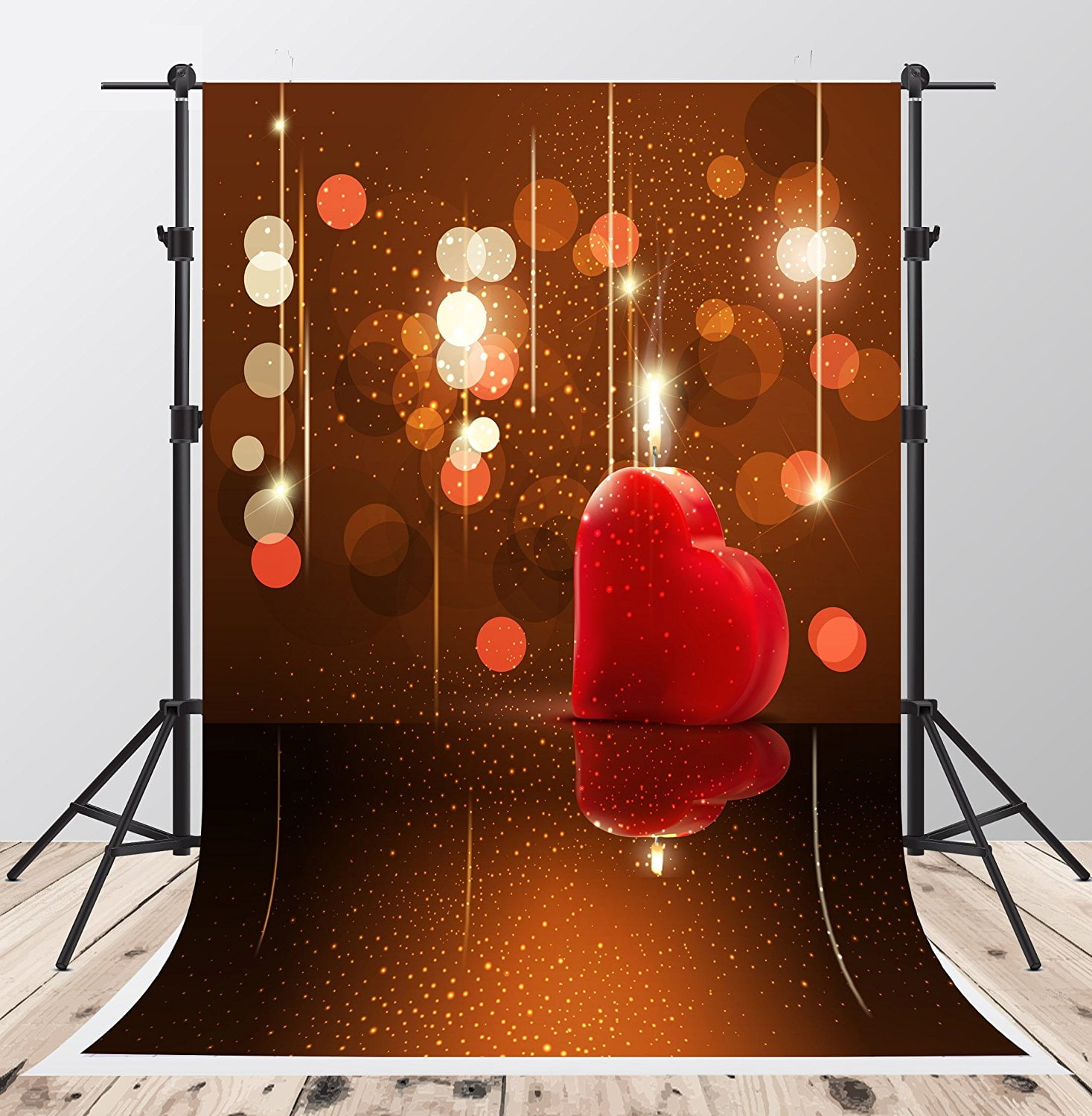 HelloDecor 5x7ft Valentine Backdrops for Photography Red Love ...