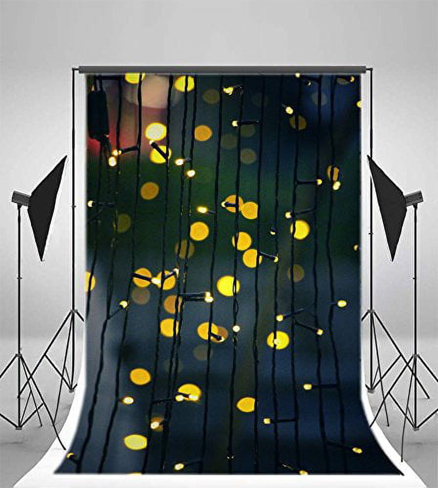 HelloDecor 5x7ft Valentine's Day Backdrop Shining String Lights Bokeh ...