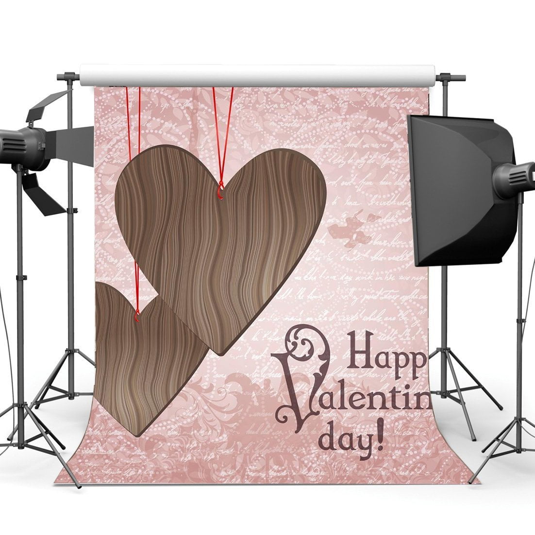 HelloDecor 5x7ft Valentine's Day Backdrop String Sweet Hearts ...