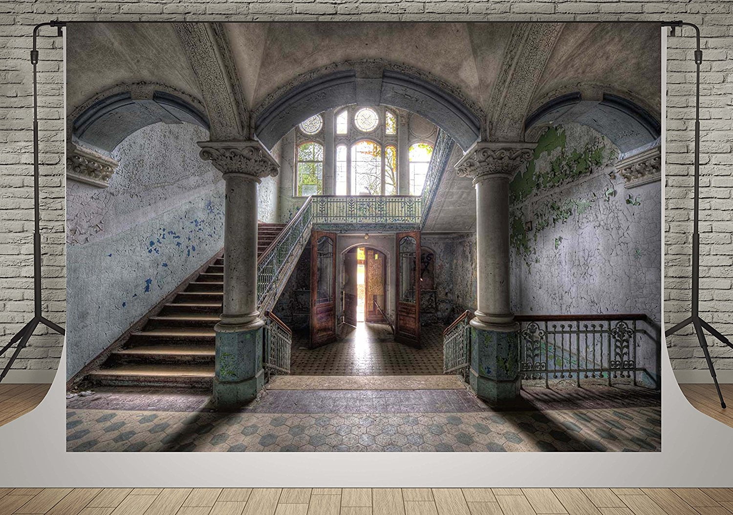 HelloDecor 5x7ft Vintage Palace Photography Backdrops Castle Indoor ...