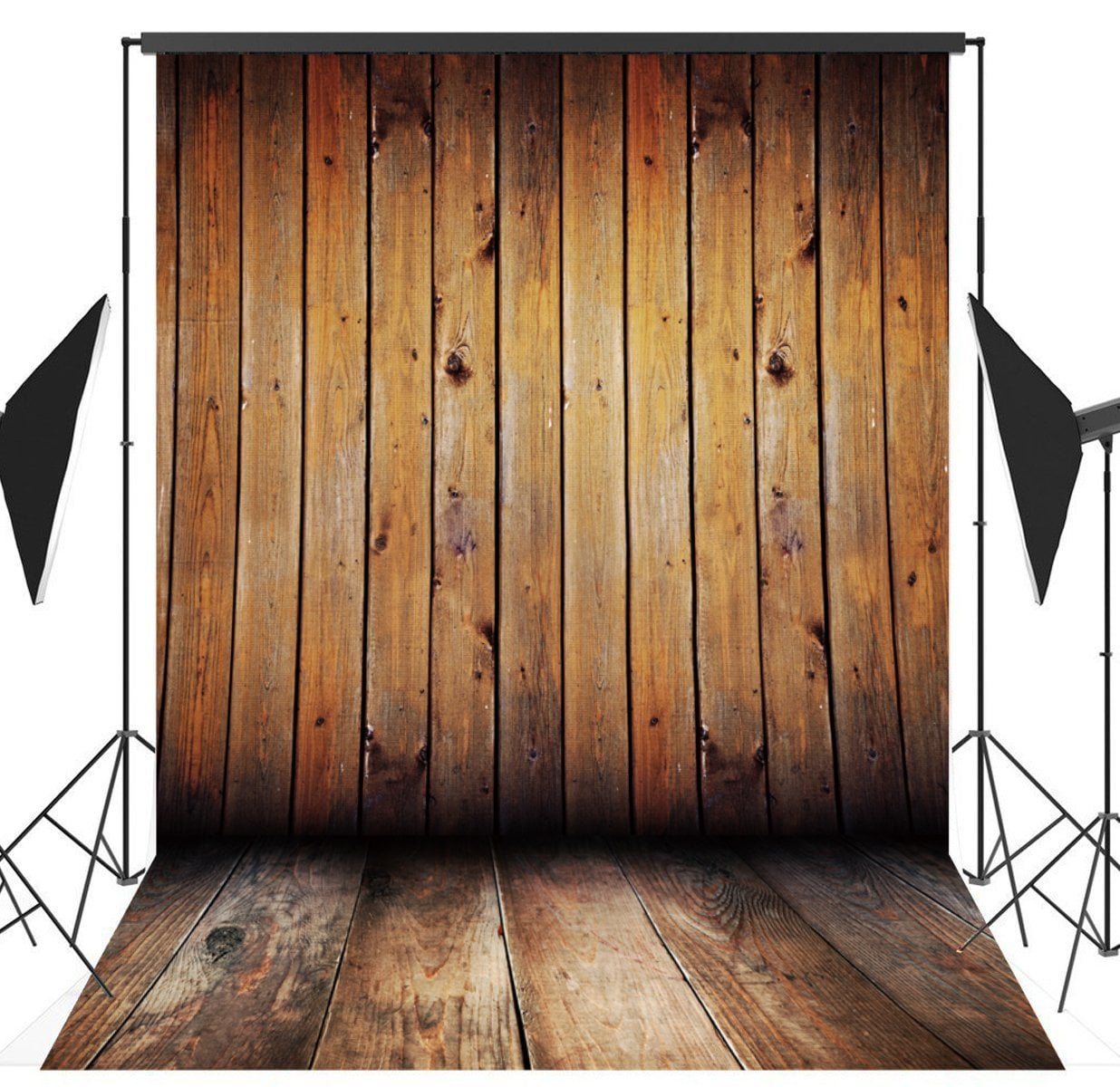 HelloDecor 5x7ft Vintage Style Wooden Floor Photo Backdrops ...