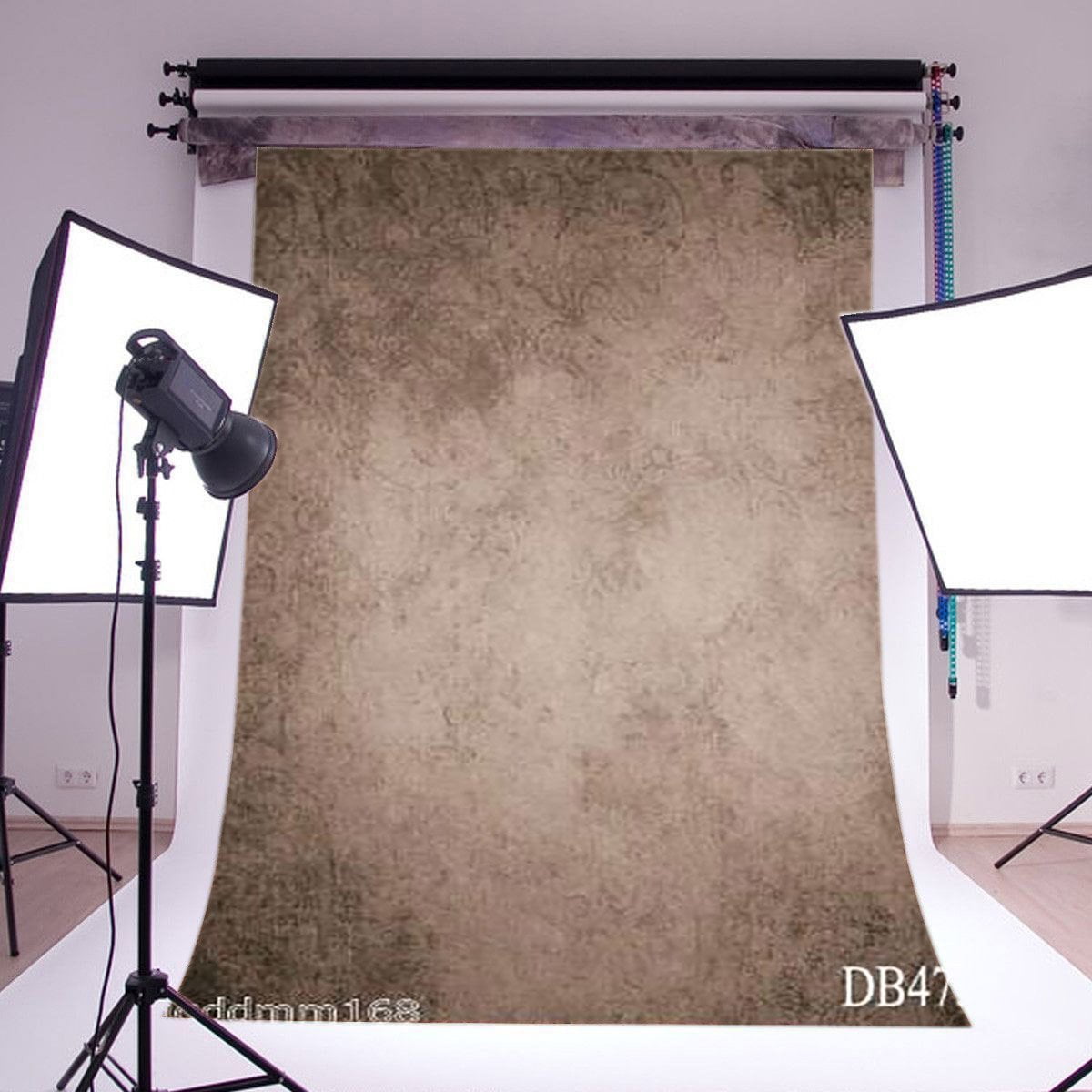 HelloDecor 5x7ft Vintage Wall and Floor Photo Backdrops Studio ...