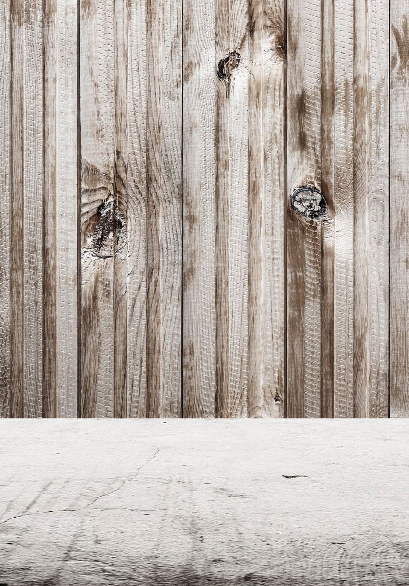 HelloDecor 5x7ft Vintage Wood Planks Wall Floor Newborn Children ...