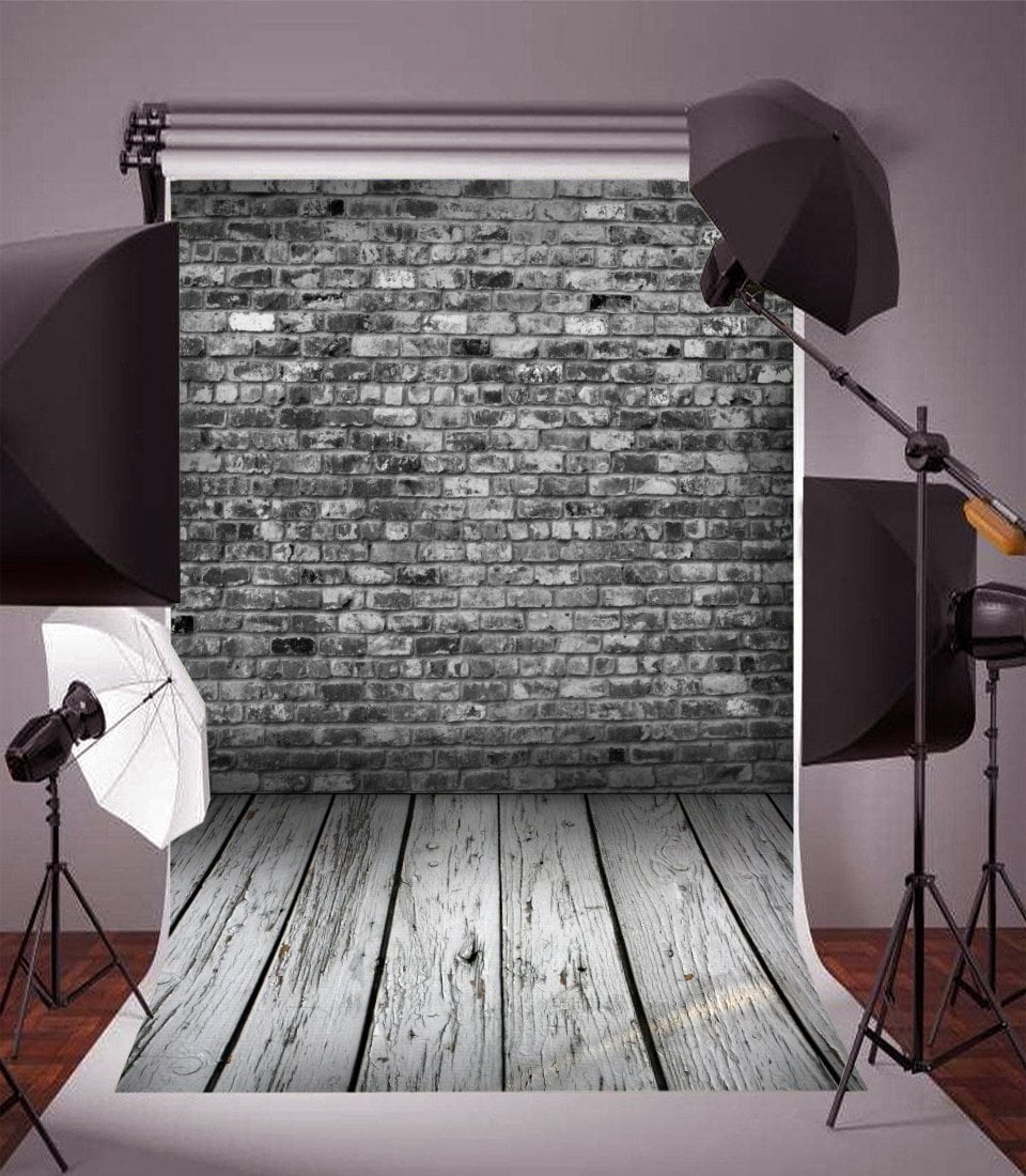 HelloDecor 5x7ft Wood Backdrop Photography Background Weathered Brick ...