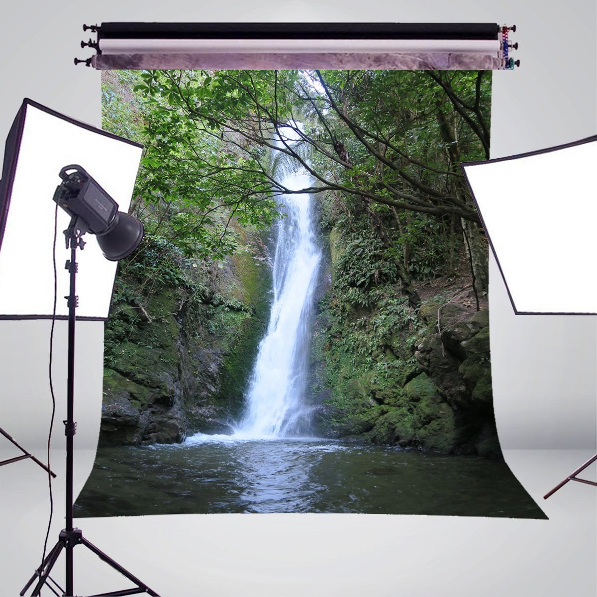 HelloDecor 5x7ft a Small Waterfall Photo Background Photography ...