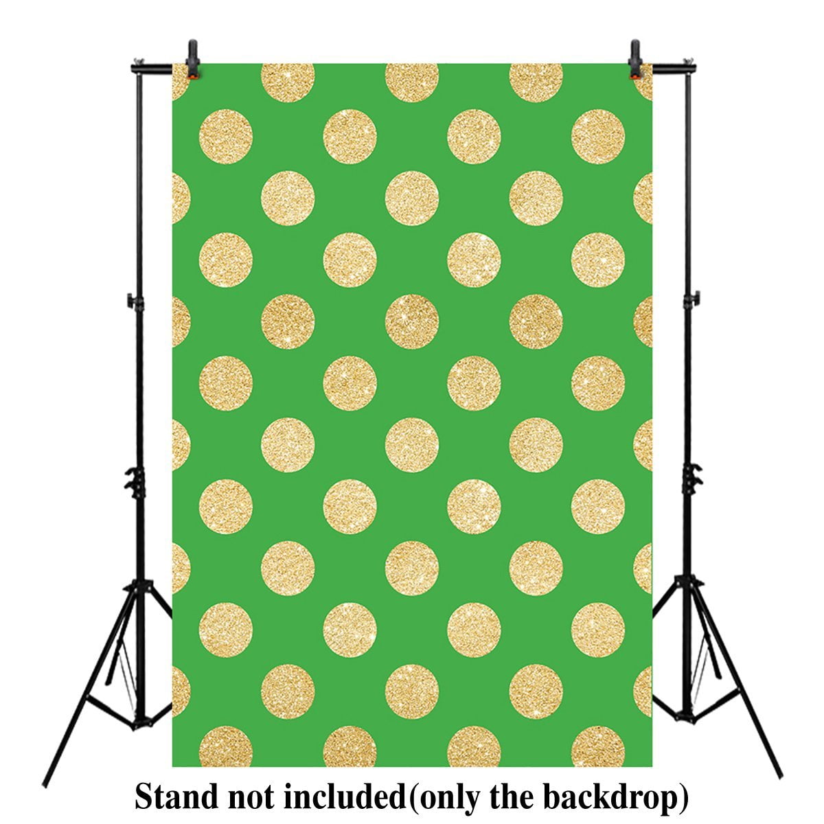 HelloDecor 5x7ft photography backdrop background green and Gold Glitter ...