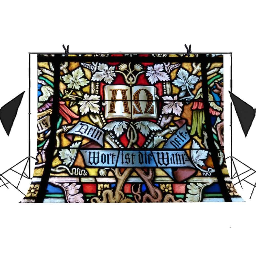 HelloDecor 7x5ft Ancient Roman Style Backdrop Cloth Embroidered With a ...