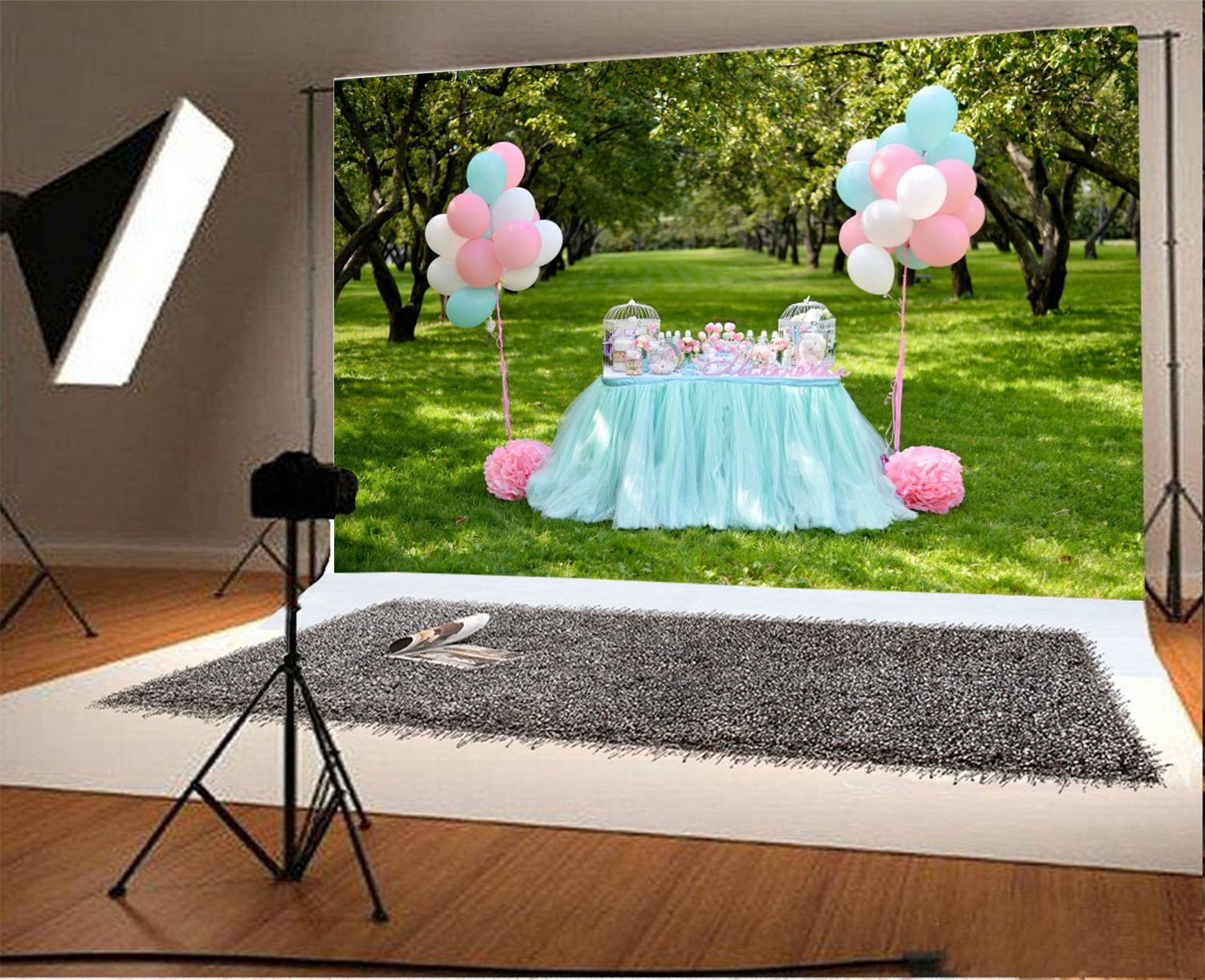 HelloDecor 7x5ft Backdrop Photography Background Rural Forest Grass ...