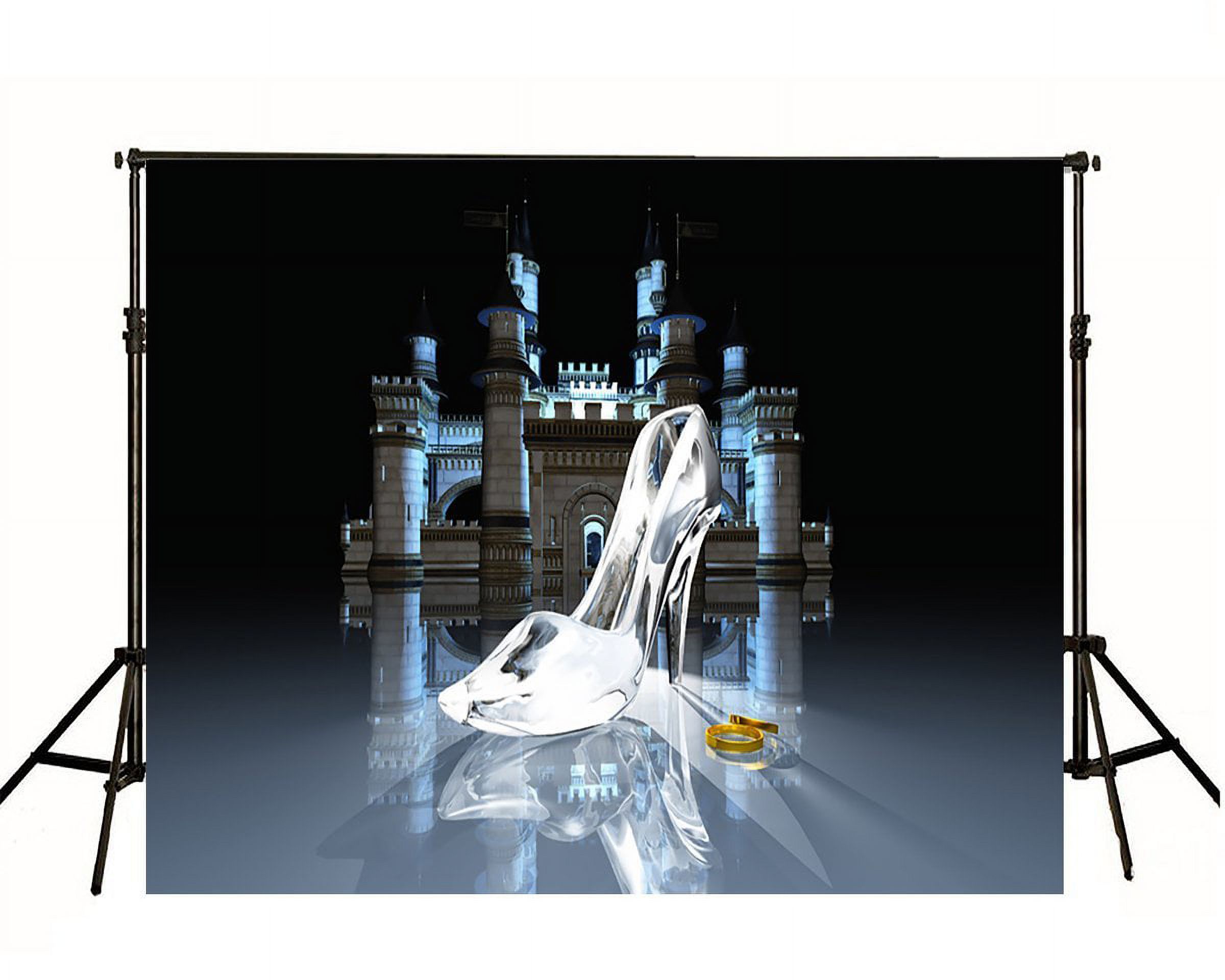HelloDecor 7x5ft Castle Backdrops for Photography Glass Slipper ...