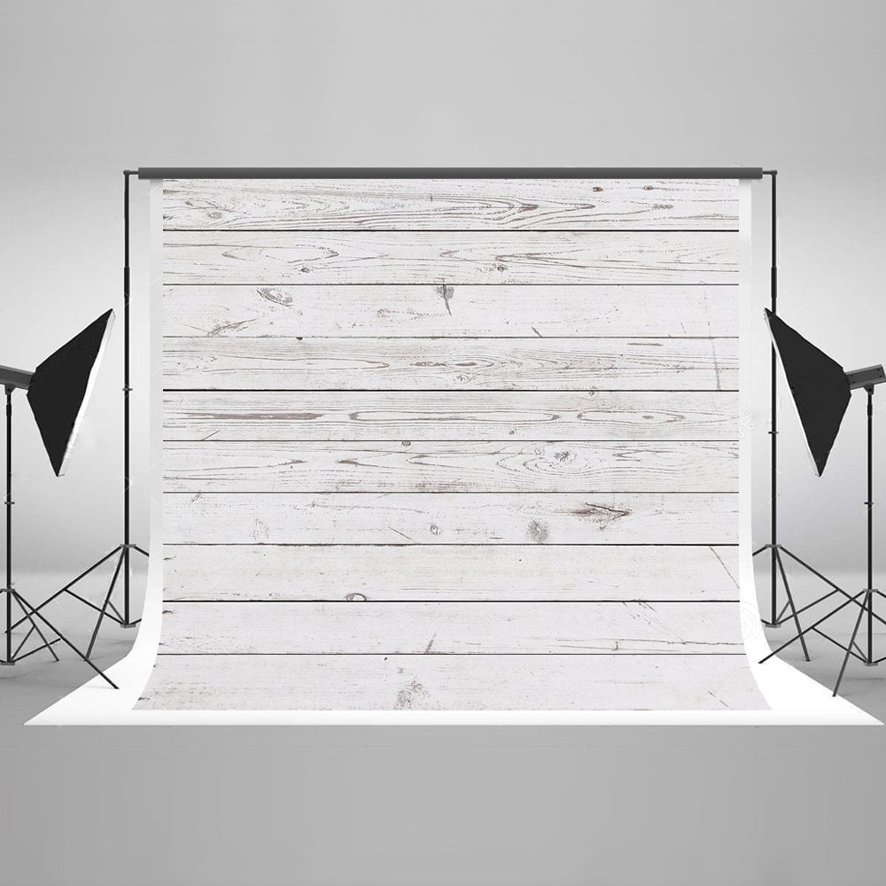 HelloDecor 7x5ft Children Photography Backdrop White Wood Floor Photo ...