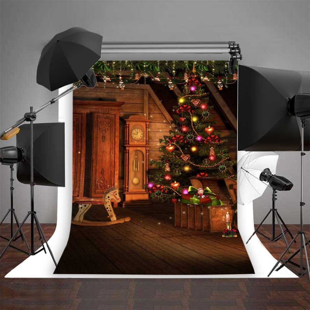 HelloDecor 7x5ft Christmas Photography Props Backdrops Photo Studio ...