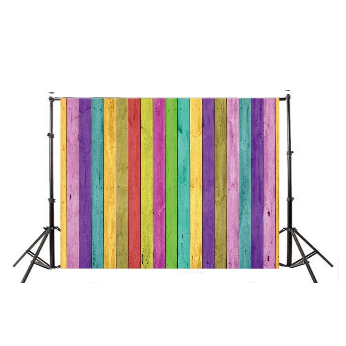 HelloDecor Polyester Fabric 7x5ft Color wooden floor photography ...
