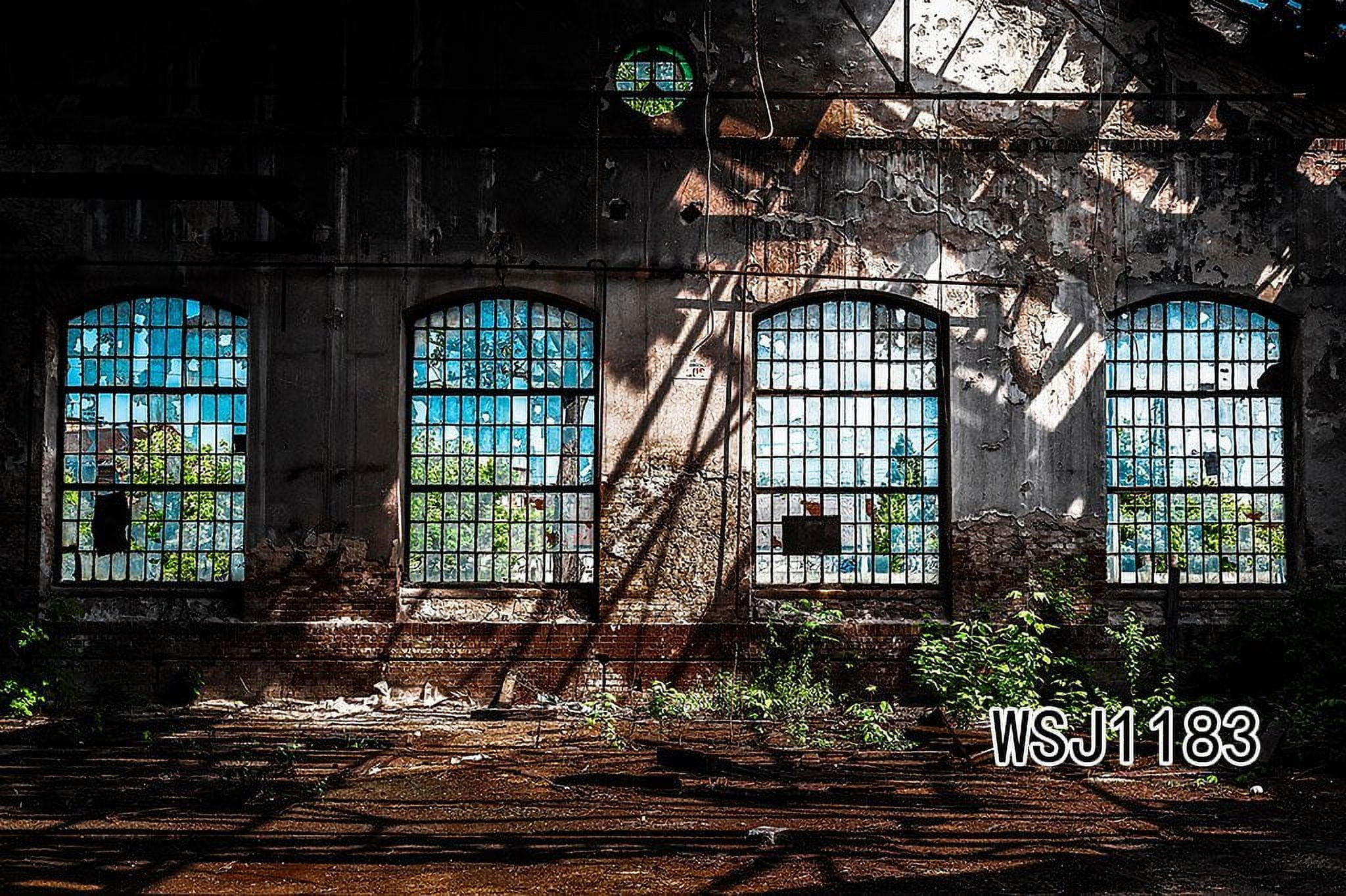 HelloDecor 7x5ft Deserted Room on Halloween Photography Backdrop Studio ...