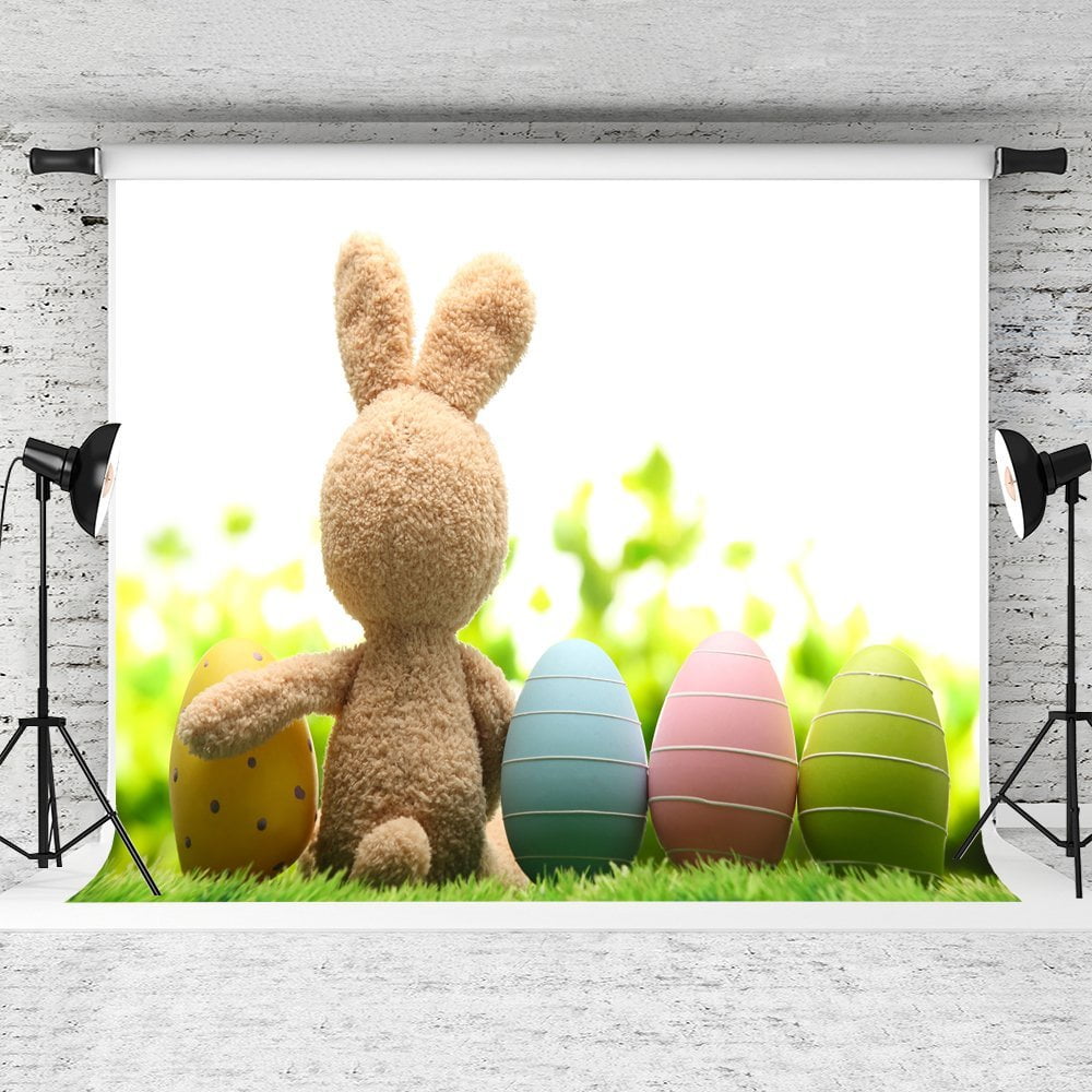 HelloDecor 7x5ft Easter Photography Backdrop Colorful Eggs Lovely ...